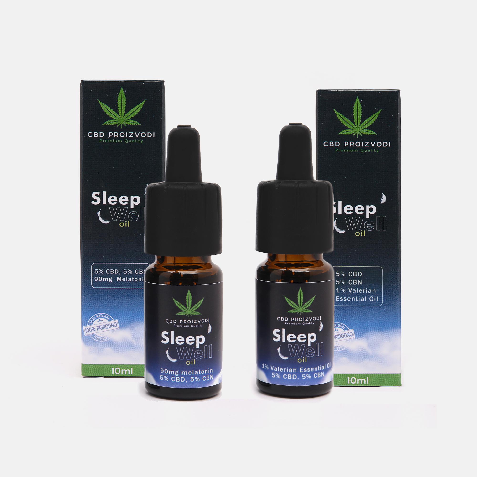 Sleep Well ulje Valerijana + Melatonin – CBD – Proizvodi